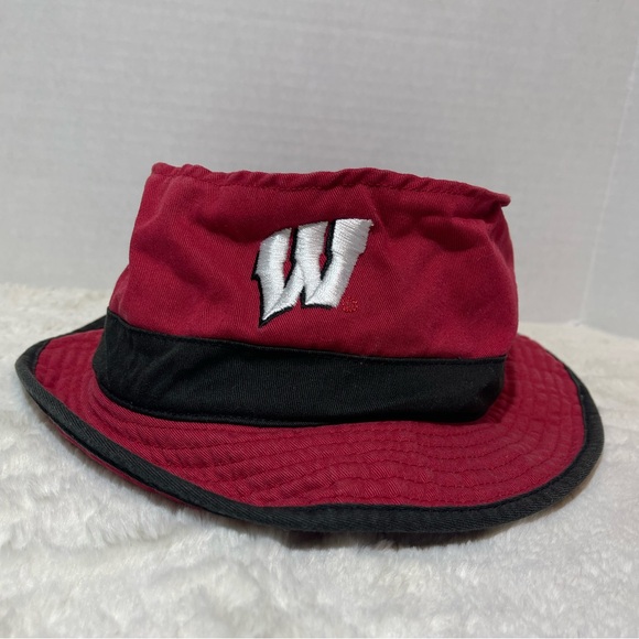 adidas | Accessories | Adidas Wisconsin Lxl Red Bucket Hat | Poshmark
